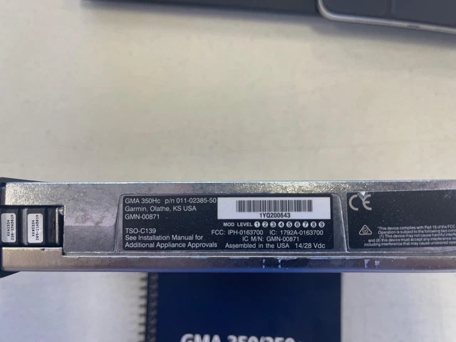 GARMIN GMA 350HC, P/N 011-02385-50 with Bluetooth Connectivity. $2,685. ...