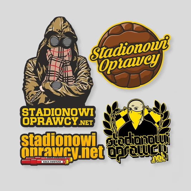 STADIONOWI OPRAWCY NET Vlepki Sticker Ultras Polska Polen Schal Lech ...