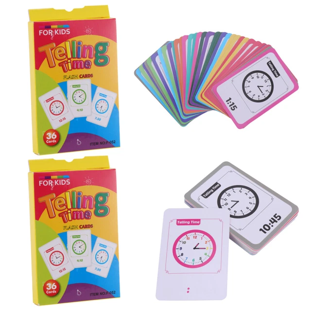 CARTES DE TÂCHE de dire le temps time learning for kids jeu de temps de ...