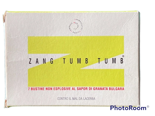 ZANG TUMB TUMB Filippo Tommaso Marinetti Scatola Farmaco Medicinale ...