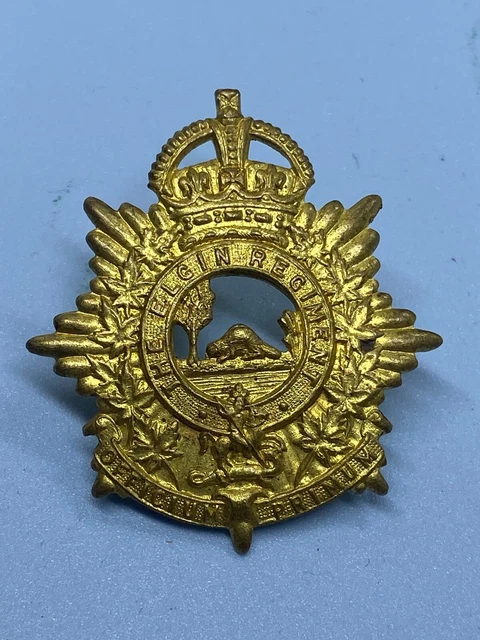 ORIGINAL WW1 / WW2 Canadian Army Elgin Regiment Cap Badge £8.00 ...