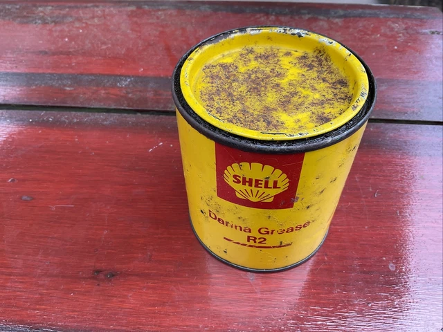 VINTAGE SHELL DARINA R2 Grease Tin £26.72 - PicClick UK