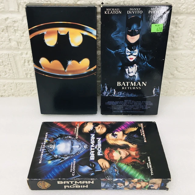 LOT OF 3 BATMAN VHS movies - 1989, Returns, Forever - Tim Burton ...