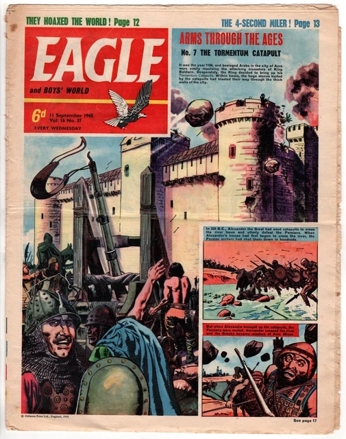 EAGLE & BOYS World vol 16 #37, 11th September 1965. VG. Dan Dare ...