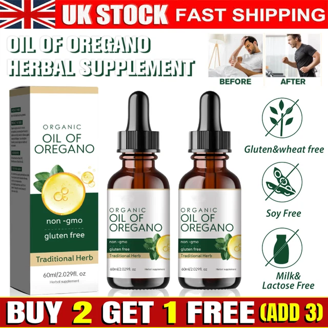 OREGANO OIL PREMIUM Formula Organic Extract Oregano Oil Drops Immune ...