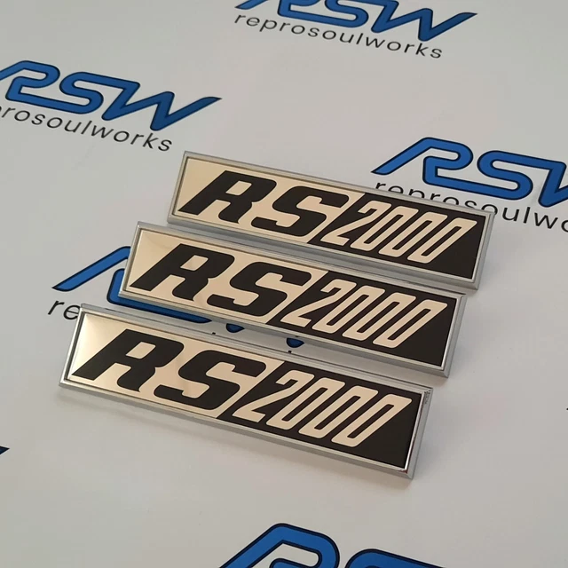 FORD ESCORT MK1 Rs2000 Car Badges - Set Of 3 £54.99 - PicClick UK