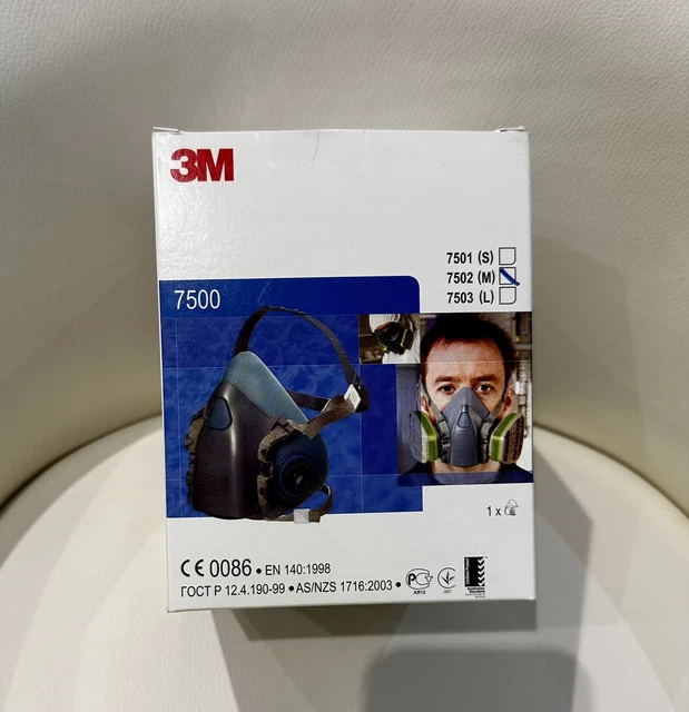 3M 7502 MEDIUM Sized Half Facepiece Reusable Respirator £24.50 ...
