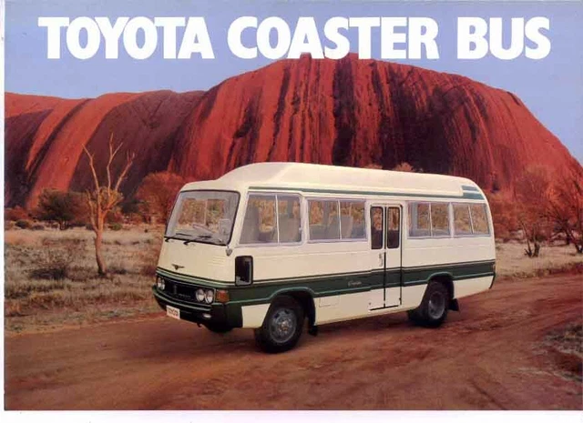 1981 TOYOTA COASTER BUS 4p Australian Brochure 22 PASSENGER $18.00 ...