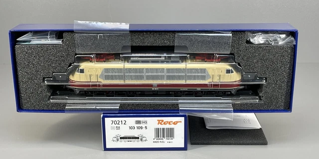 H0 ROCO LOCOMOTIVA ferrovie dello Stato BR 103 109-5 con dss 70212 DC ...