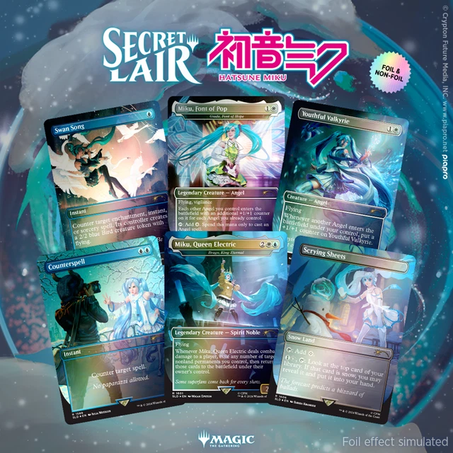 2025 SUPER DROP - Secret Lair X Hatsune Miku: Winter Diva Jp Foil ...