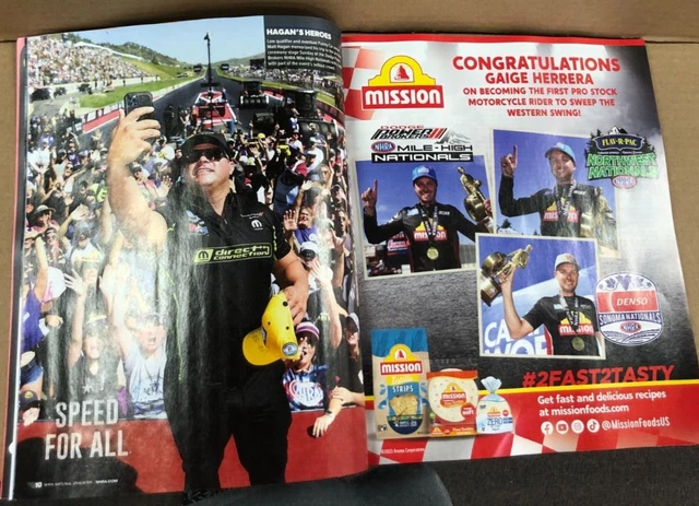 NHRA NATIONAL DRAGSTER Magazine August 2023 Drag Racing Issue 8 Vol 64 ...
