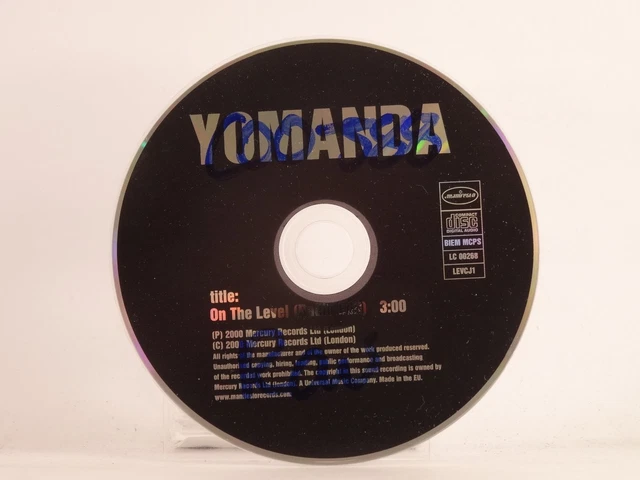 YOMANDA ON THE LEVEL (Y1) 1 Track Promo CD Single also Plastic Sleeve ...