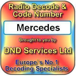 MERCEDES BENZ RADIO Code Decode Unlock by Serial Number EUR 11,54 ...