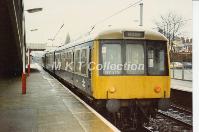 RAIL PHOTO DMU 53932 59207 51569 @ Hazel Grove 9/1/88 13:07 Buxton ...