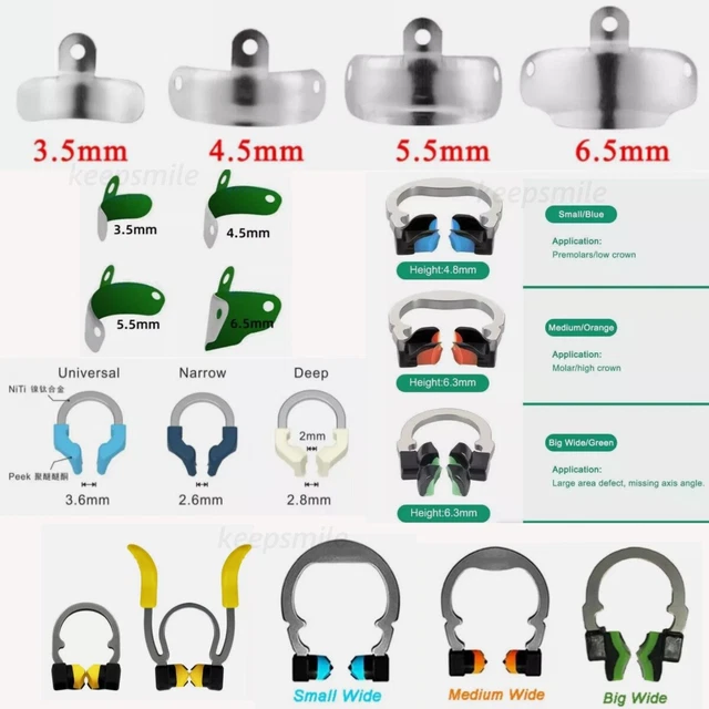 DENTAL MATRIX BANDS Ring Sectional Matrice Clamp Fit Garrison Palodent ...