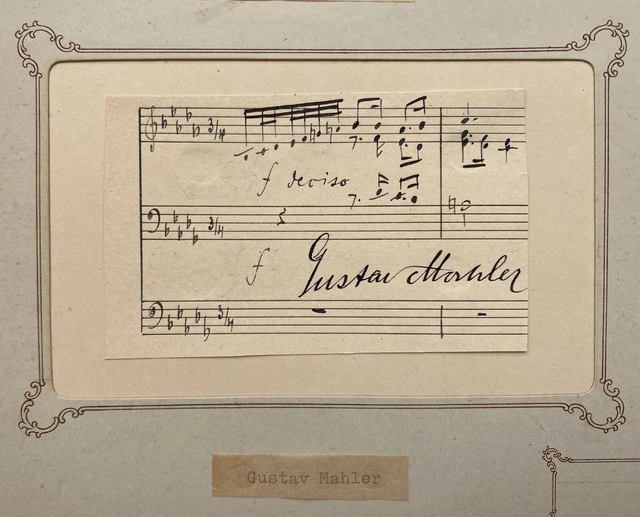 GUSTAV MAHLER autograph signed signiert signe EUR 12.000,00 - PicClick FR