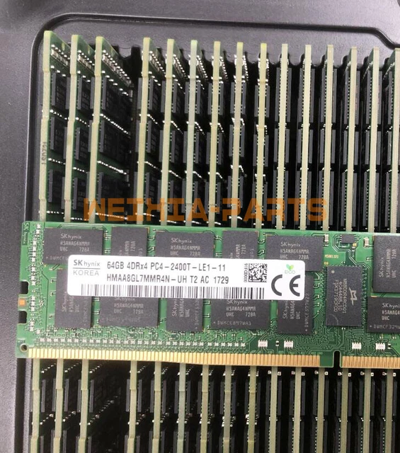 ONE NEW SK Hynix 64GB 4DRx4 PC4-2400T DDR4 Server Memory RAM HMAA8GL7MMR4N-UH £121.52 - PicClick UK