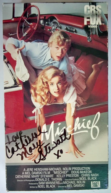 MISCHIEF VHS 1984 Rare CBS/Fox Kelly Preston, Signed by Catherine Mary ...