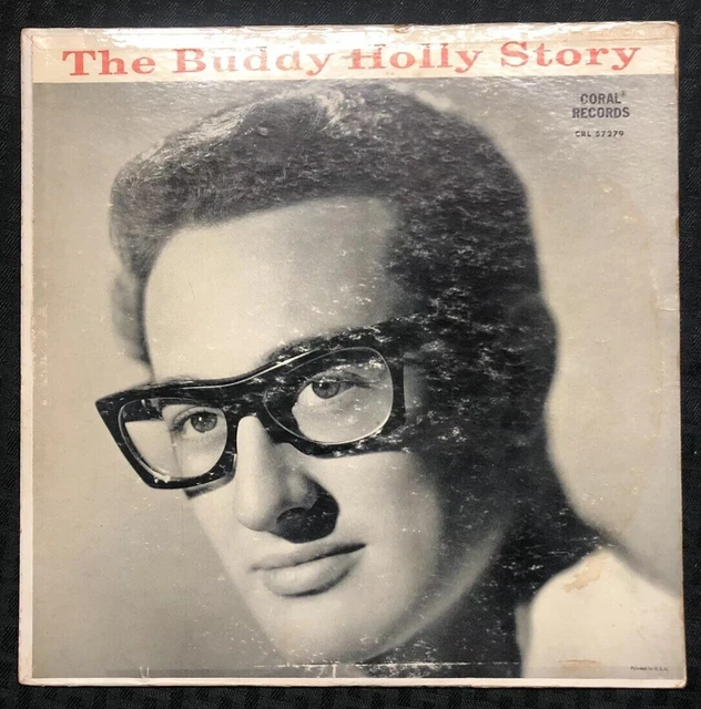 ALBUM BUDDY HOLLY The Buddy Holly Story 1959 Maroon 1er CRL 57229 MONO ...