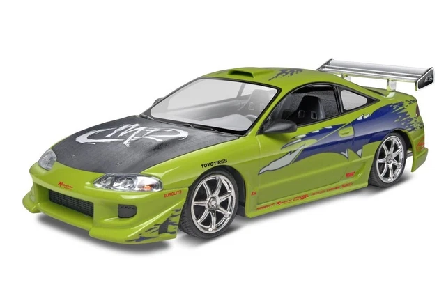 FAST & FURIOUS Brian's 1995 Mitsubishi Eclipse Model Set 1:25 Plastique ...