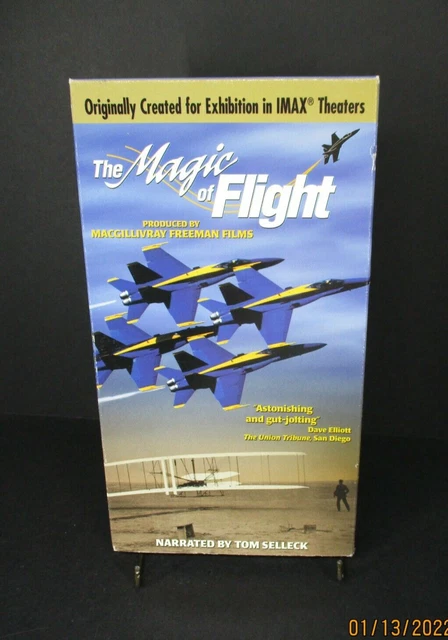 IMAX THEATERS THE Magic Of Flight (VHS Tape) Narrated By Tom Selleck ...