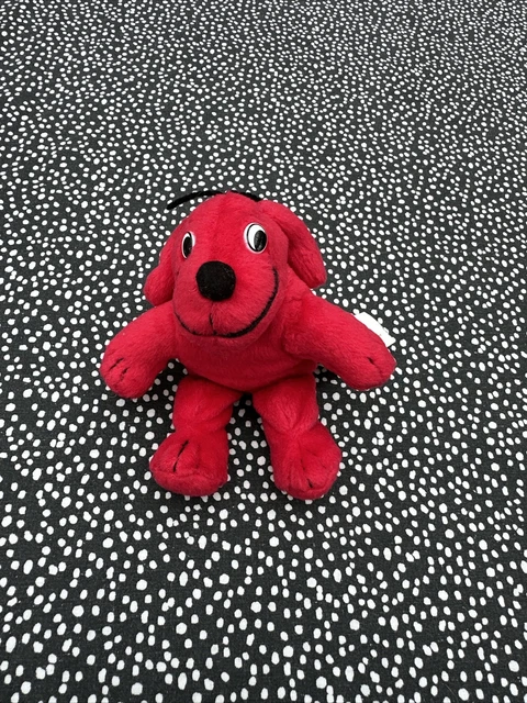 CLIFFORD THE BIG Red Dog Plush Finger Puppet Scholastic Vintage 90s ...