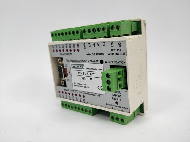 MOTORTECH 63.50.007 IGS-PTM Analog/binary input/output module EUR 149,00 - PicClick DE