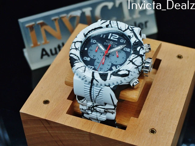INVICTA 52MM GRAND Pro Diver Ultra White Aqua HydroPlated Graffiti ...