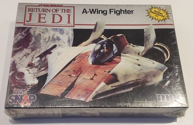RARE MODÈLE KIT MPC Star Wars A-Wing Fighter 1983 sous BLISTER Return ...