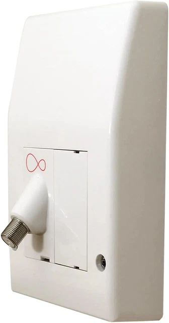 LATEST MODEL ISOLATED Genuine Virgin Media White Internal Use Wall Box ...