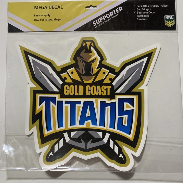 GOLD COAST TITANS NRL Supersized Mega Team Car Logo Sticker EUR 13,26 ...