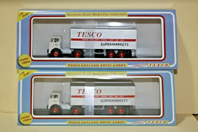 OXFORD SP100 LEYLAND Octopus Box Trailer Tesco, 1/76, Mib! Tesco ...