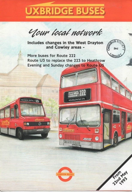 LONDON TRANSPORT BUS Timetable - Uxbridge Buses - Your Local Network ...