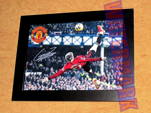 ALEJANDRO GARNACHO MANCHESTER United Signed Photo Image Framed Black ...