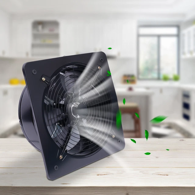 750W 16'' INDUSTRIAL Ventilation Fan Ventilator Extractor Axial Air ...