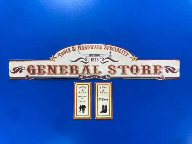 PLAYMOBIL WESTERN * General Store *autocollant - Sticker Maison Western ...