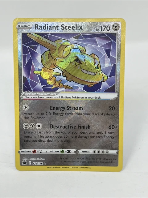 POKÉMON SWSH - Origine Perdue - Radiant Steelix 124/196 - Rare Holo ...
