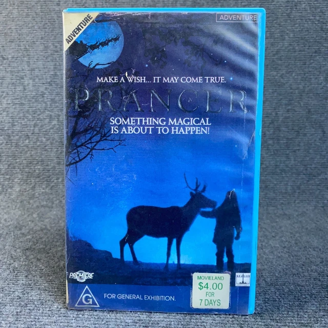 PRANCER VHS VIDEO RARE 1980s Big Box Ex-Rental VHS Video Christmas Sam ...