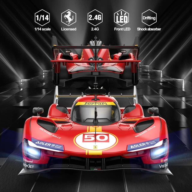1/14 FERRARI 499P Le Mans Hypercar Remote Control Sports Car Ferrari RC ...