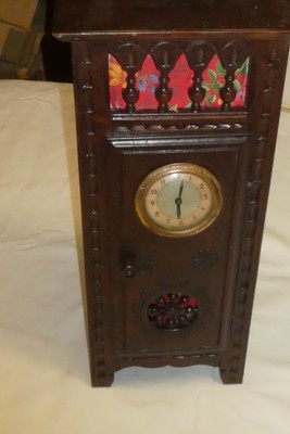 ANCIENNE ARMOIRE PENDULE Bretonne poupée ancienne mobilier maison de ...