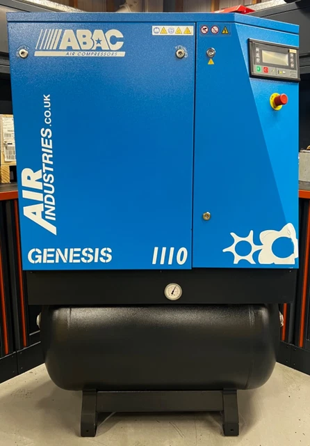 ABAC GENESIS 11 Receiver Mounted Rotary Screw Compressor + Dryer! 11Kw ...