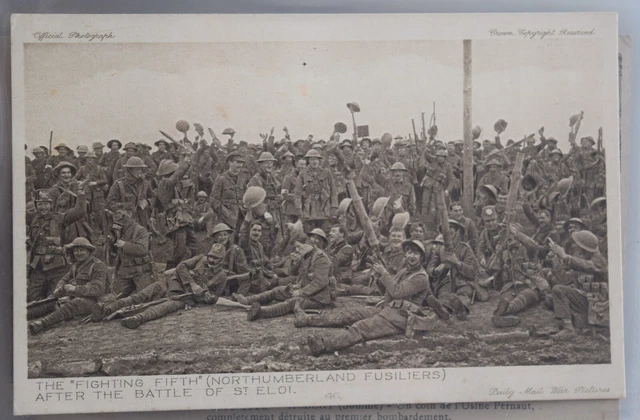 WW1 DAILY MAIL Battle Pictures post card series 6 No 46 St Eloi Royal ...