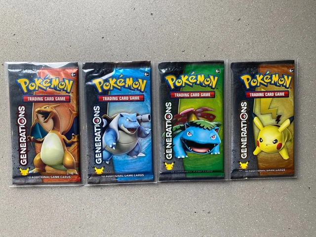POKÉMON 20TH ANNIVERSARY Generations Sealed Unweighed Booster Packs ...