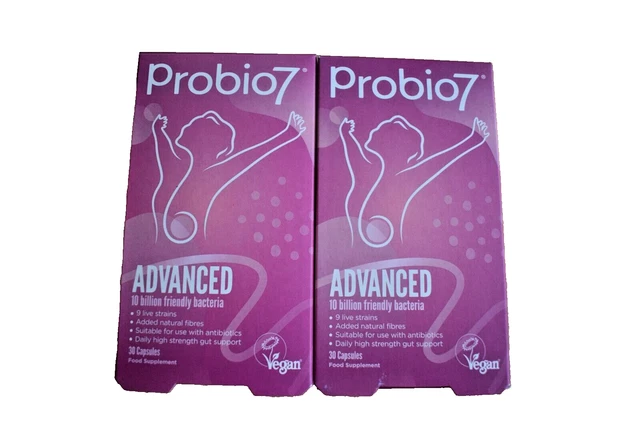 2X PROBIO7 ADVANCED Formula Digestive Health Supplement - 60 Capsules 01/2027 £19.95 - PicClick UK