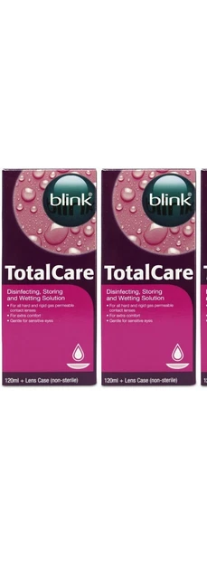 BLINK TOTAL CARE Disinfecting, Storing Wetting Solution 120mlX 2 And 2x15ml Rgp £21.22 - PicClick UK