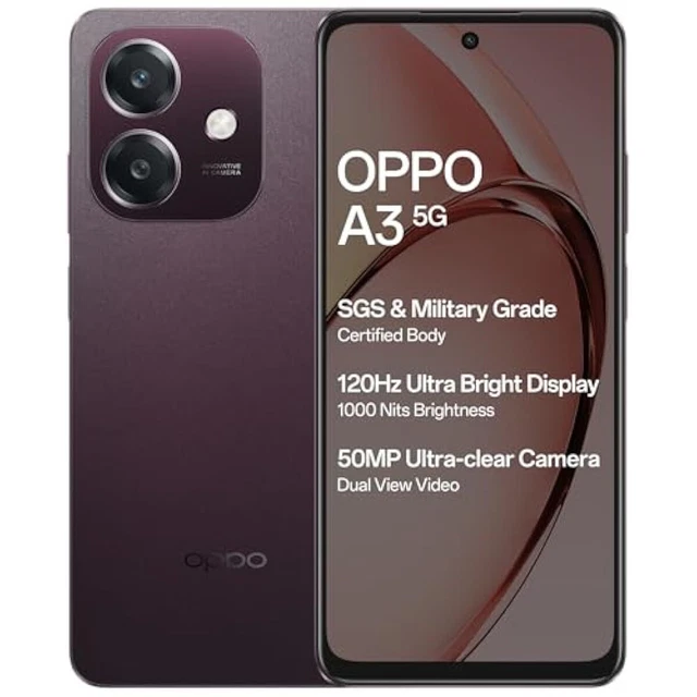 OPPO A3 5G (Nebuleuse Rouge ,6GB RAM, 128GB Rangement) EUR 340,75 - PicClick FR