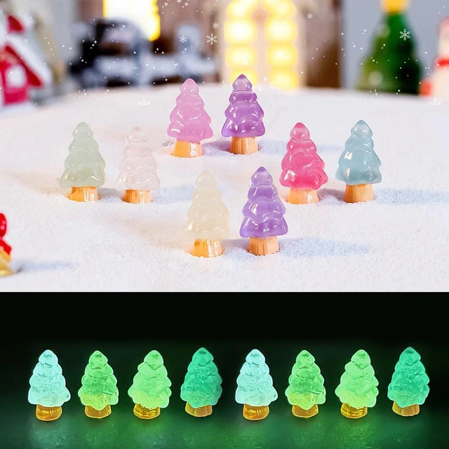 LUMINOUS TREE MICRO Landscape Figure Ornament Miniature Garden Statue ...