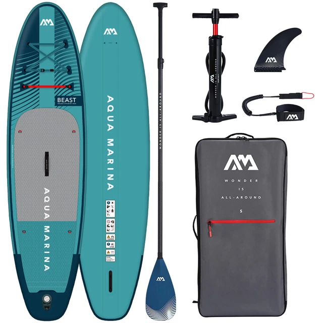 AQUA MARINA BEAST 10'6'' Stand Up Paddle Board Set Isup Sup Bleu 320 Cm ...