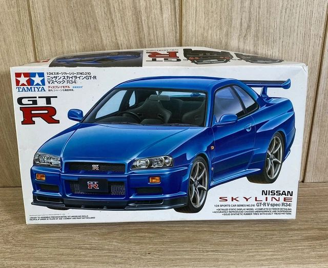 NEW TAMIYA 24210 Nissan Skyline GT-R V-spec R34 1:24 Sports Car Model ...