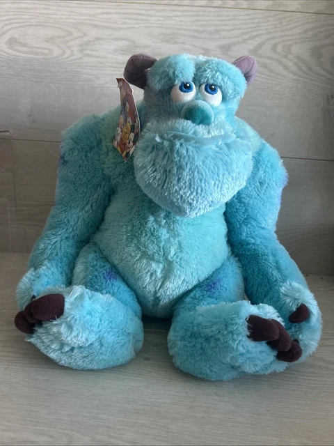 SULLEY MONSTERS INC 12" Plush Sitting Soft Toy Disney Store Exclusive ...